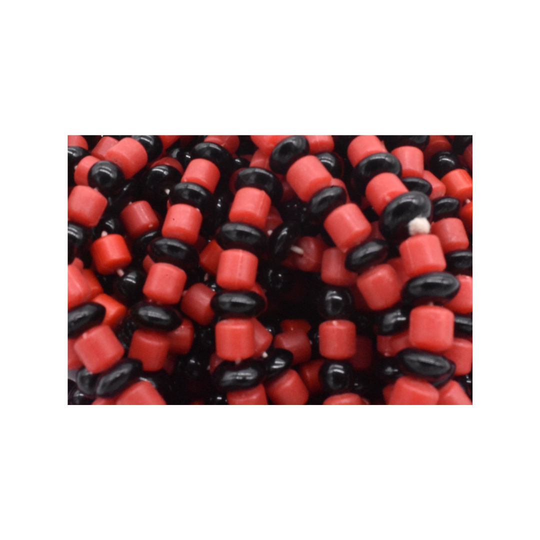 WB6- Igbo Red African Glass Seed Waist Beads Belly Chains – The Ngaska ...